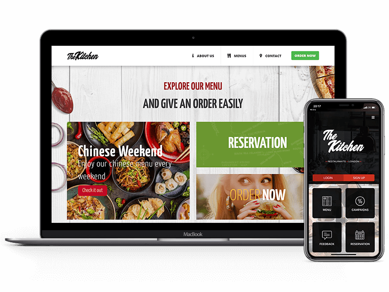 Website & Mobile Apps for Restaurants, Cafes, Bars, Pubs – RestApp