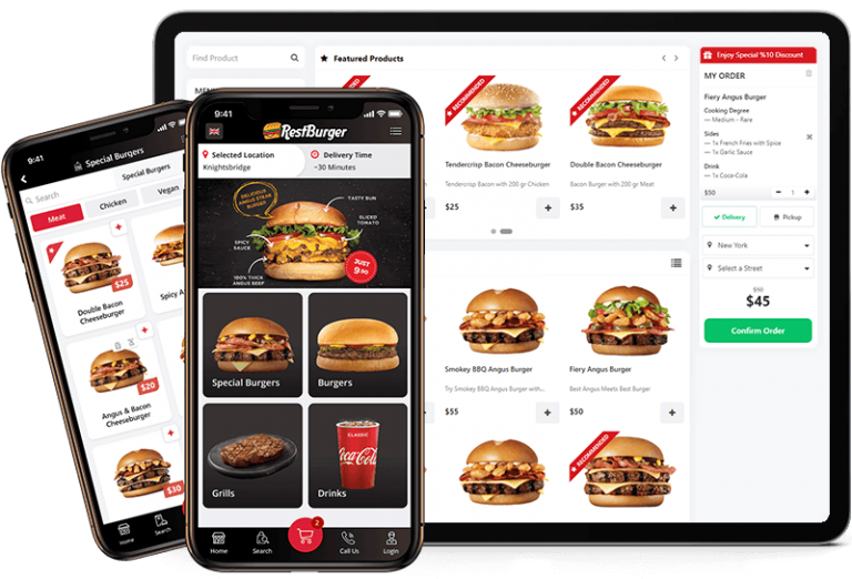 Online Ordering Types - RestApp