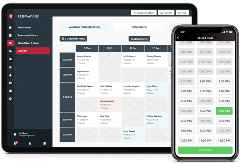 Online Reservation - RestApp