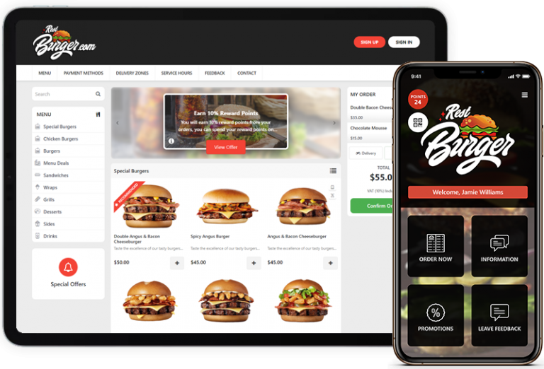 Online Ordering System for Restaurants and All Businesses - RestApp